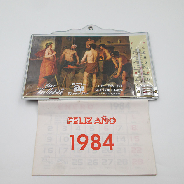Advertising Calendar With A Thermometer 1984 | El Coleccionista Ecléctico