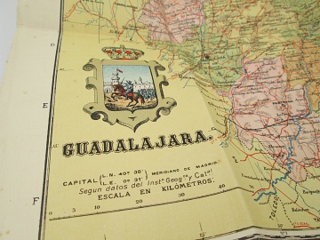 chorographic charts coated fabric guadalajara map 1950