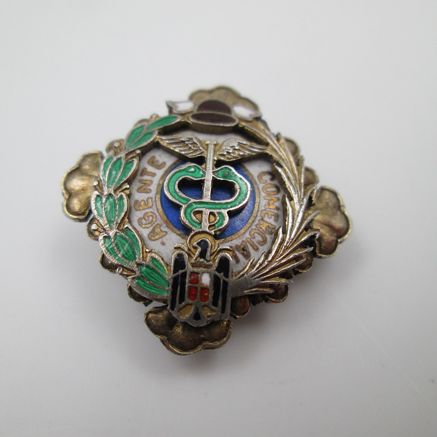 Commercial Agent Lapel Emblem Sterling Silver And Enamel | El ...