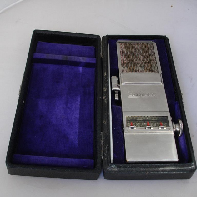 Comptator. 1920's. Germany. Schubert & Salzer. Box Wood. Calculator ...
