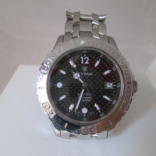 Cyma Navy Star Professional, Quartz, Stainless Steel, 100m, Date | El ...