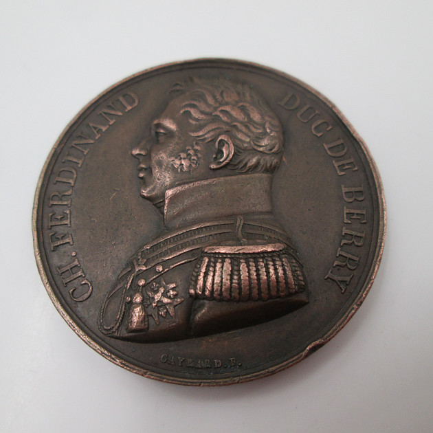 Death Of Charles Ferdinand Duke Of Berry Copper Medal 1820 | El ...