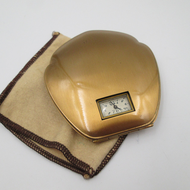 Illinois Watch Case Weldwood Art Deco Powder Compact 1930s | El ...