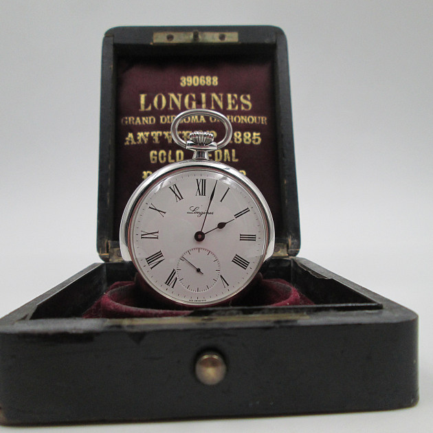 Longines Chromed Steel Open Faced Manual Wind 1960s | El Coleccionista ...
