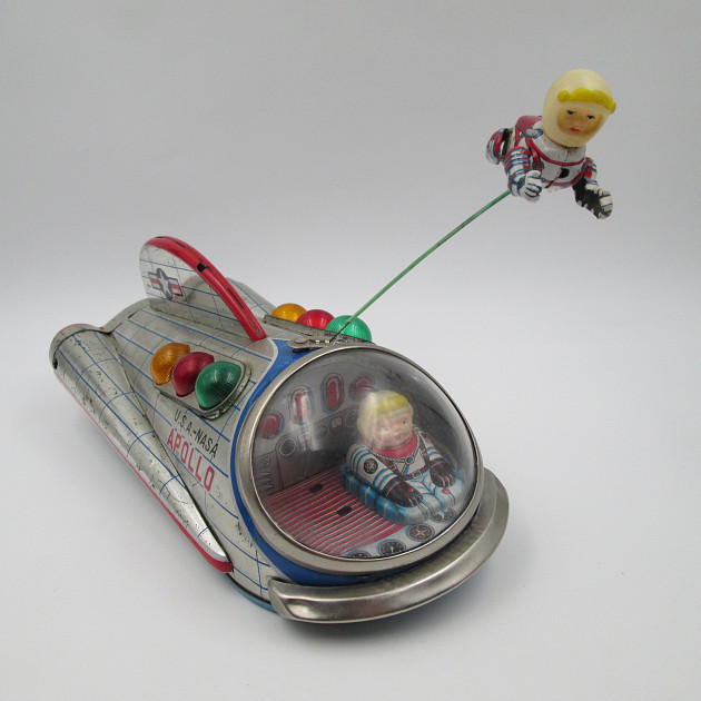 Nave Espacial Apollo Nasa Modern Toys Masudaya Hojalata 1960 | El ...