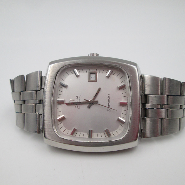 Omega Seamaster Big Square Case Steel Automatic Date 1970s | El ...