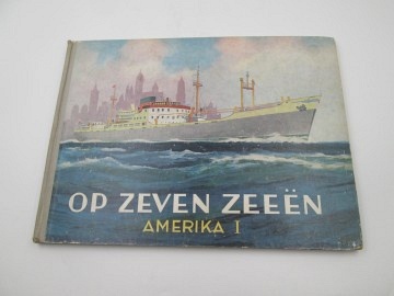 Op zeven zeeën Amerika I (In seven seas) picture card album.