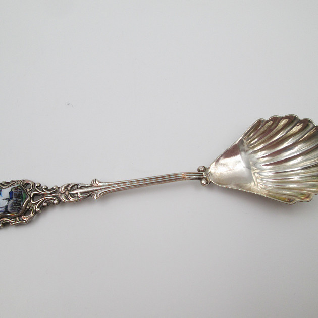 Ornate Spoon Sterling Silver Colours Enamel Cologne Shield | El ...