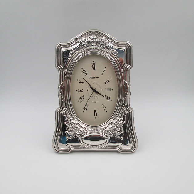 Pedro Duran Table Desk Clock Sterling Silver Quartz 1990s | El ...