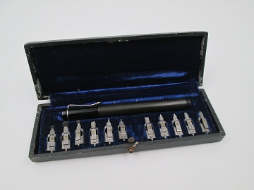 pelikan graphos technical drawing set pen nibs 1940s