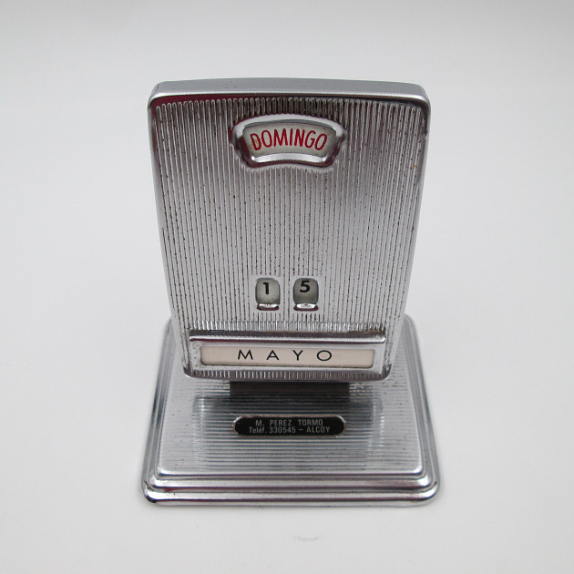 Petrus Office Desk Perpetual Calendar Silver Plated 1970s | El ...