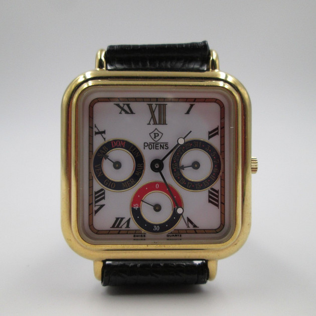Potens Gold Plated And Steel Grand Complication 1980s Quartz Women | El ...