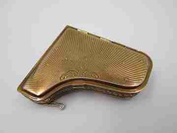 pygmalion sonato piano musical powder compact gold plated