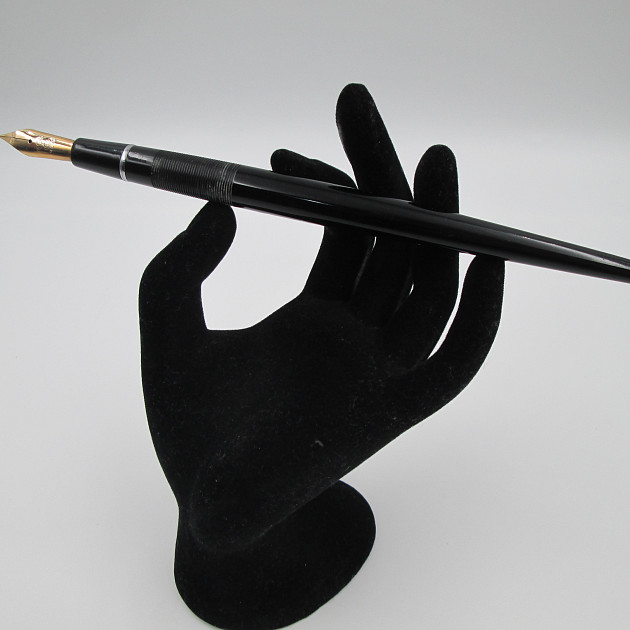 Regia Super Desk Fountain Pen Black Plastic 14k Gold Nib | El ...