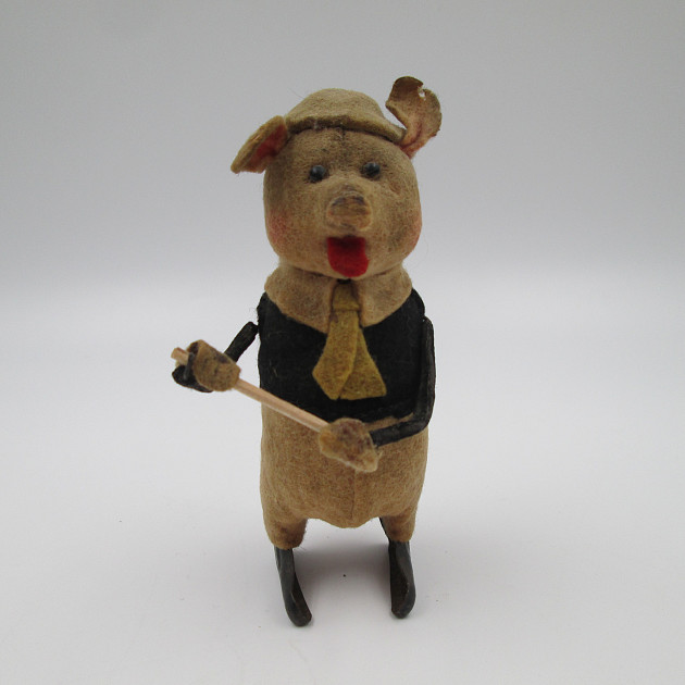 Schuco Pied Piper Pig Toy Tinplate And Felt Clockwork | El ...