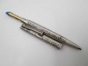 sheaffer imperial ballpoint pen sterling silver grapevine