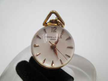 solvil et titus geneve transparent ball pendant watch 1970s