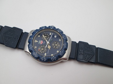 tag heuer f1 200 meters chronograph steel strap quartz 1990s
