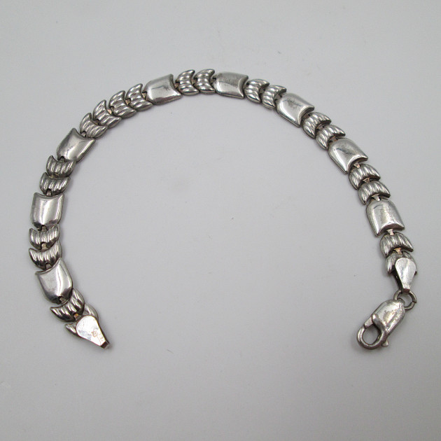 Articulated Bracelet Sterling Silver Shields And Crescents | El ...