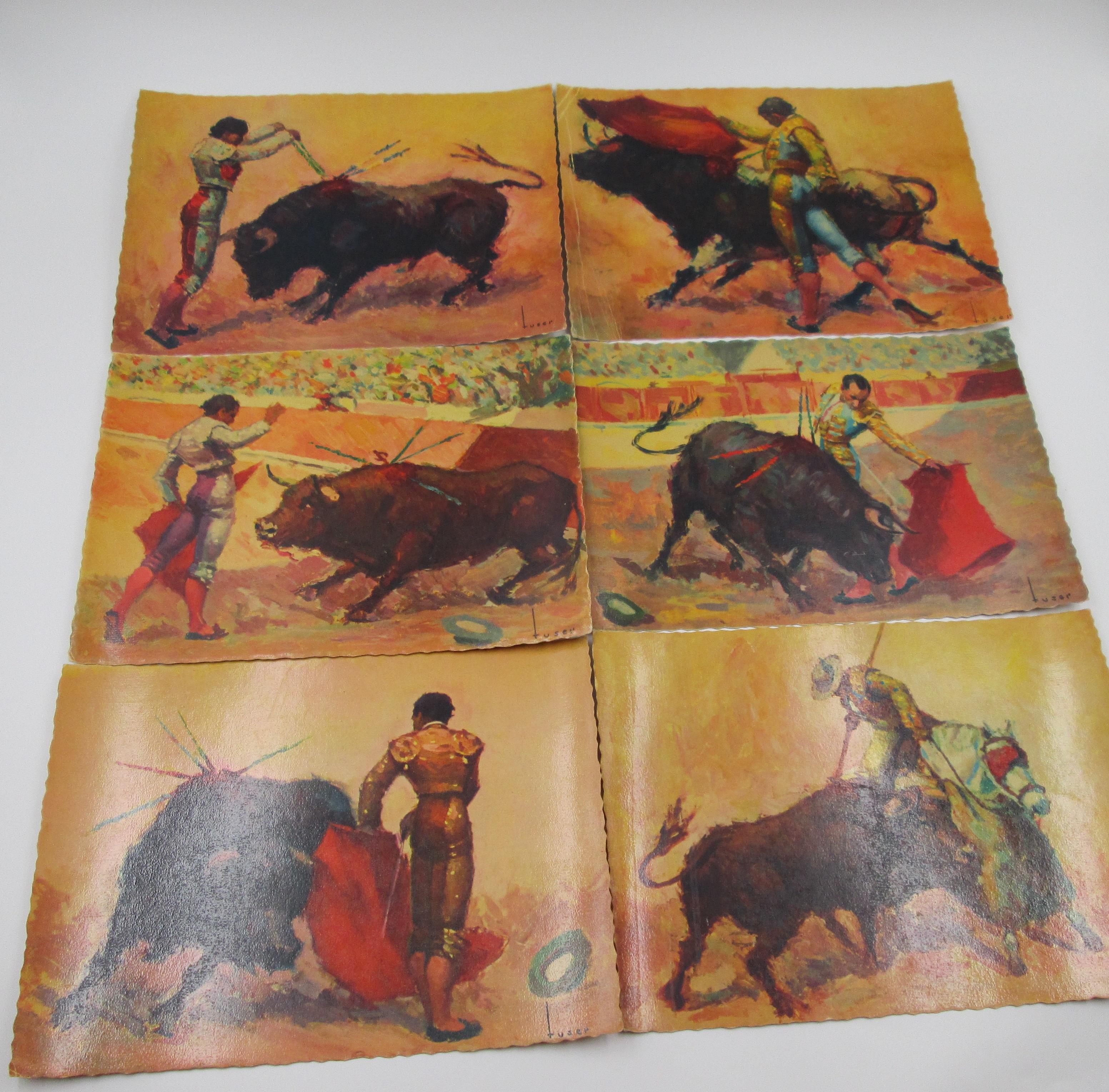 Seis Postales Color Tauromaquia Tuser Ediciones Fonograf | El Coleccionista Ecléctico